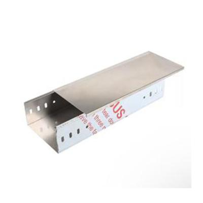 China Wireway Tray Solid Bottom Cable Tray For Streamlined Organization Metal Cable Trough for sale