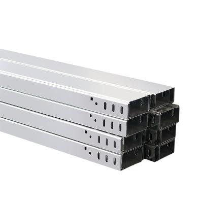 China C Shaped Galvanized Steel Cable Tray For Easy Installation Wall Mount Cable Tray for sale