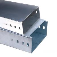 China Fire Resistance Metal Cable Tray With Cover ISO9001 Certified  Ss Cable Tray For Cable Organization for sale