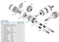 China Rexroth A8VO107 Hydraulic Pump Parts for 320B Excavator - 14 Pistons, 28 Rings, OEM Compatible for sale