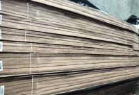 China Natural Ebony Wood Veneer Sheets Flat Cut 0.6mm Thickness 50cm-360cm Length for sale