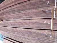 China Sonokeling Natural Wood Veneer 0.5mm Thickness Dark Brown Decorative Flooring for sale