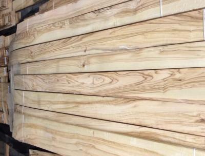 China Natural Olive Wood Veneer 50cm-200cm for Furniture Inlay Craftsmanship for sale