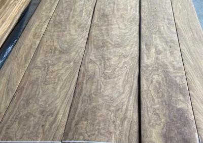 China Kosso Ambila Natural Wood Veneer 8-40cm Width for Furniture Production for sale