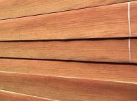 China Burmese Pear Natural Wood Veneer 0.5m-3.6m Moisture Resistant for Furniture and Interior Decoration for sale