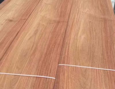 China Burmese Pear Natural Wood Veneer 0.5m-3.6m Length for Durable Interior Decoration for sale