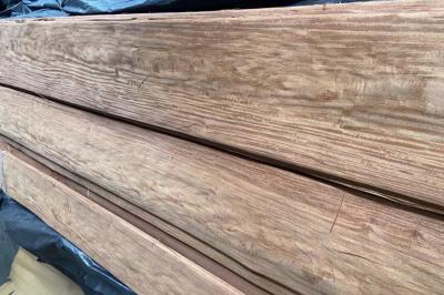 China Burmese Pear Natural Wood Veneer 3mm-30mm Thickness for Furniture Production for sale
