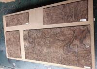 China Walnut Burl Wood Veneer Sheets 20cm-2.7m Length 20cm-1.3m Width Natural Wood Veneer for sale