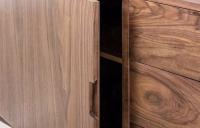 China Walnut Solid Wood Panels 25mm to 65mm Thick Length 2.1m for Furniture Making for sale