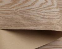 China Kraft Paper Wood Veneer 64cm Width 15C to 50C Flexible Brown Wrapping Veneer for sale