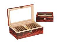 China Insect Control Spanish Cedar Wood Cigar Box / Cigar Case Moisturizing And Breathable for sale