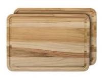 China Teak Wood Cutting Board Chopping Block 600x450x38mm Moisture Resistant Mosquito Proof OEM for sale