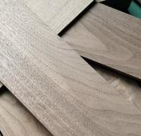 China Black Walnut Floor Veneer 2200x205x1.2mm for High End Furniture and Interior Decoration for sale
