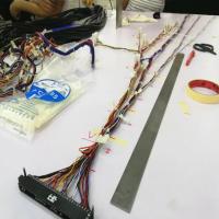 China MHSD Electronic Wiring Harness 18AWG 20AWG Wire Gauge Male Connector for sale