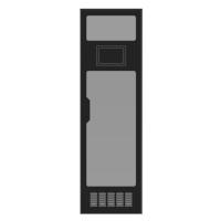 China Computer Room Micro Module Data Center System Black Single Cabinet 220V AC 50HZ for sale