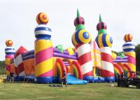China Children Adults Polyvinyl Chloride bouncy castle theme park quadruple stitching for sale