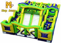 China Amusement Park Adult Inflatable Playground PVC Tarpanlin Obstacle Course Jumper for sale