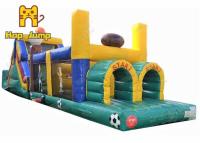China Interesting 100 Ft Inflatable Obstacle Course Party Rentals Waterproof for sale