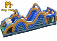 China HOP JUMP Water Bounce House Obstacle Course 2000N/50mm With Blower for sale