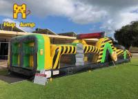 China Interesting 100 Ft Inflatable Obstacle Course Party Rentals Waterproof for sale