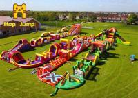 China Amusement Park Adult Inflatable Playground PVC Tarpanlin Obstacle Course Jumper for sale