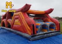 China Commercial Polyvinyl Chloride Giant Water Obstacle Course 4 Line Sewed for sale