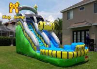 China Kids Backyard PVC Inflatable Water Slide 3x7m 4 Line Stitched Sewing for sale