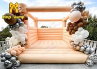 China Champagne Pastel Inflatable Bounce House 15 Ft Fire Prevention for sale