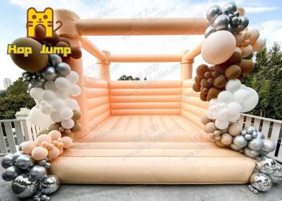 China Champagne Pastel Inflatable Bounce House 15 Ft Fire Prevention for sale