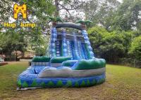 China Commercial Grade Tropical Inflatable Marble Water Slide Cool Summer Playing 9*4m for sale