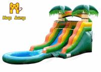 China 0.45mm PVC Commercial Bounce House With Slide EN14960 CE Easy Folding for sale