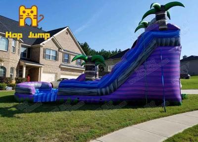 China 2000N/50mm Palm Tree Slip And Slide For Water Park Rental Business for sale