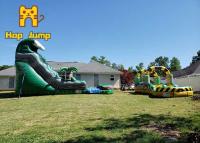 China Outdoor Marbling 1000D PVC Inflatable Water Slide For Teenagers Waterproof for sale