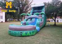 China 16ft Commercial Inflatable Water Slide With Pool Water Slide For Backyard for sale