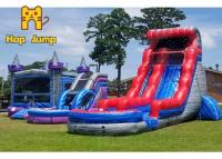 China Best Quality Pvc Adult Size Inflatable Water Slide hop jump for sale