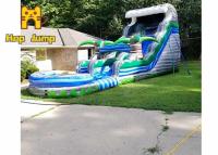 China 3.5x10m Palm Tree Inflatable Water Slide Bouncer Slide For Rental Business for sale