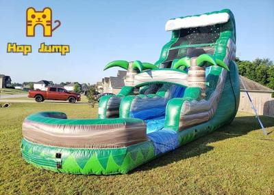 China Playground 1000D PVC Giant Blow Up Water Slide Fire Retardant for sale