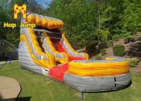 China Inflatable Water Park Floating Inflatable Water Slide With Pool Pit For Children Adults for sale