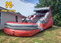 China PVC Tarpaulin Inflatable Moonwalk Water Slide For Toddlers 4.5*10m for sale