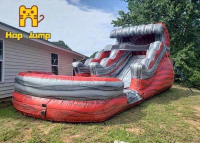 China PVC Tarpaulin Inflatable Moonwalk Water Slide For Toddlers 4.5*10m for sale