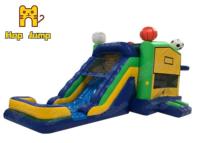 China Commercial Big Water Slide Bounce House With Blower 3 In 1 for sale
