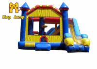 China Kids Sports Bounce House Slide Combo With Blower Easy Folding for sale