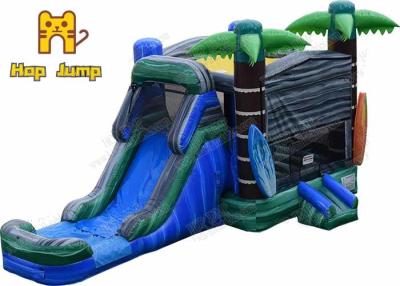 China Summer Tropical Inflatable Bouncer Combo Palm Tree Amusement Park for sale