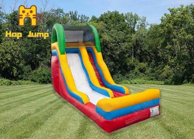 China Rainbow Color Inflatable Water Slide Commercial Use For Children Adults for sale