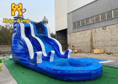 China Single Slide Inflatable Water Slide Kids Adults Inflatable Slide With Pool for sale