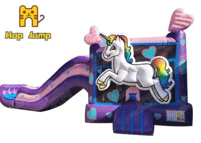 China Unicorn Bounce House With Slide Inflatable Bouncer Combo Colorful For Funny for sale