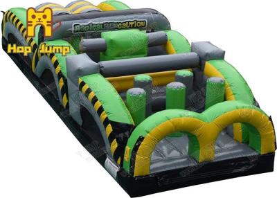 China Blow Up 40 Ft Obstacle Course Inflatable Commercial For Rent for sale