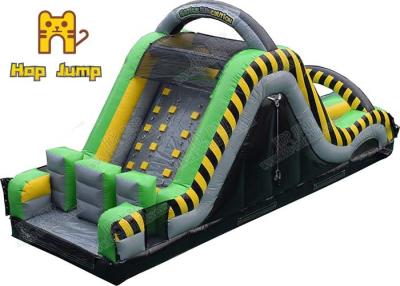 China PVC Tarpaulin Outdoor Inflatable Obstacle Course Water Slide For Garden Park for sale