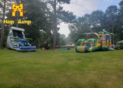 China Inflatable Water Slide Dry Slide Castle Combo Bouncy House For Kids Backyard Games for sale