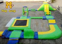 China Adults Amusement Inflatable Water Park With Slides Fire Proof for sale